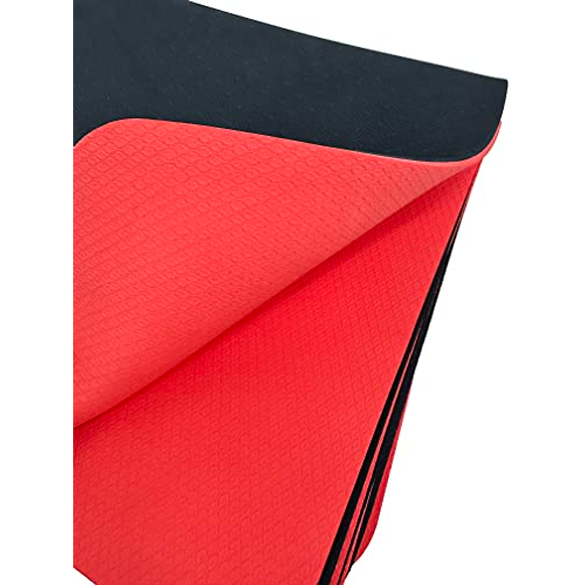 EKE Foldable Yoga Mat Eco Friendly TPE Folding Travel Fitness Exercise Mat Double Sided Non-slip for Yoga Pilates & Floor Workouts 72x25inx6mm with Carrying Bag