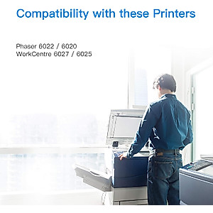 LxTek Remanufactured Toner Cartridge Replacement for Xerox WorkCentre 6027 6025, Phaser 6022 6020 Printer(2 Black 106R02759), High Yield