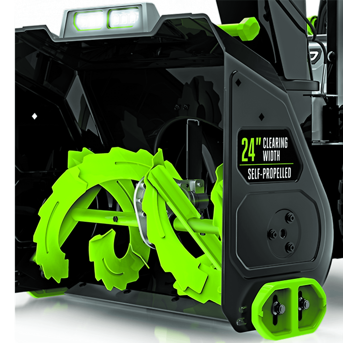 EGO Power+ SNT2406-4 24" 2-Stage Snow Thrower with (4) 10Ah Batteries and (2) 700W Turbo Chargers