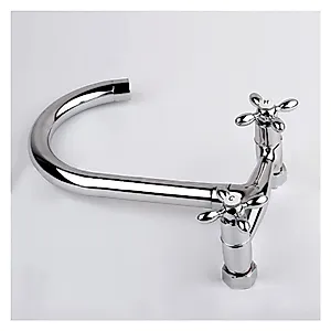 ASDFGHJK KANGYEBAIHUODIAN Bathroom Basin Sink Mixer Faucet Copper Durable Dual Handles Bathtub Wall Mounted Kitchen Wash Basin Sink Mixer Tap Accessories (Color : A1)