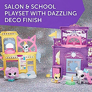 Littlest Pet Shop Prep 'n Party Double Playset Toy, Sparkle Deco, Includes Fan-Voted Pet, Ages 4 and Up