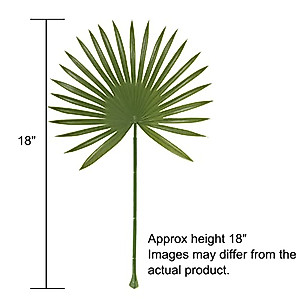 3PC Artificial Palm Leaves Plants Faux Palm Fronds Tropical Large Palm Leaves Greenery Plant for Leaves Hawaiian Party Jungle Party Large Palm Leaves Decorations