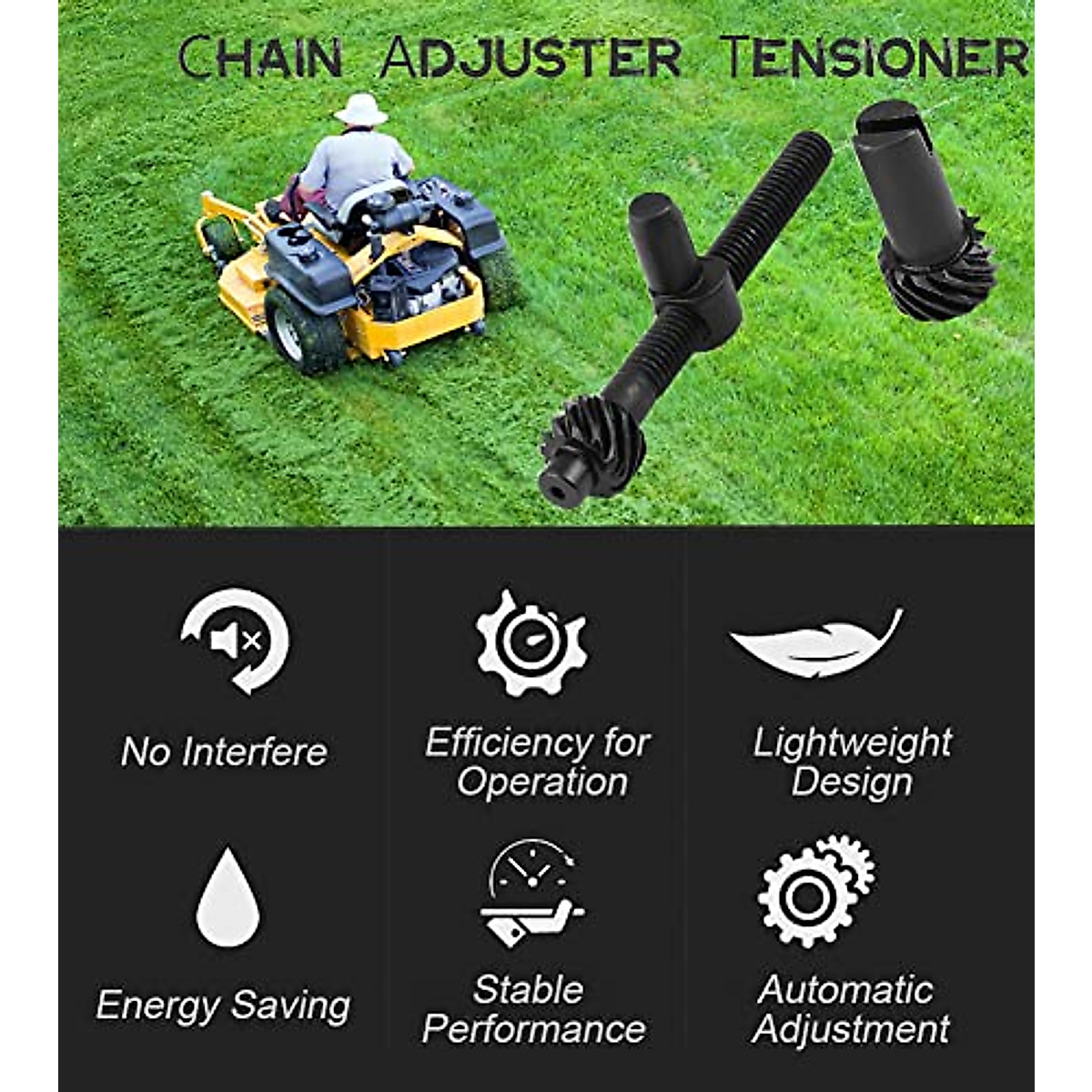 Chain Adjuster Tensioner Lawn Mower Chain Adjuster Tensioner Chainsaw for 2500 25CC Timberpro Lawnflite 0635231132314