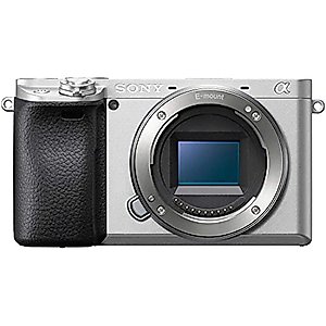 Sony Alpha A6400 Mirrorless Digital Camera [Body only] - Wi-Fi and NFC Enabled, (Silver)
