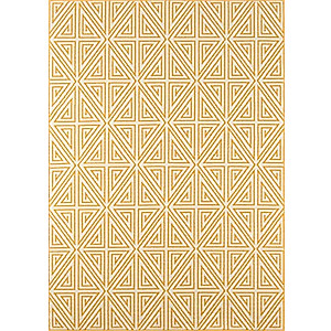Momeni Rugs Baja Collection Area Rug, 5'3" x 7'6", Yellow