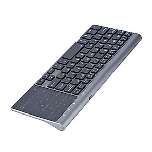 Portable Slim 2.4Ghz Keyboard Handheld with Touchpad for PC/Notebook/TV Box Black