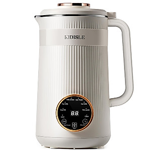 KIDISLE 8 in 1 Nut Milk Maker, 32oz Automatic Soybean Milk Machine for Homemade Almond, Oat, Coconut, Soy, Plant Based Milks and Non Dairy Beverages, with Delay Start/Keep Warm/Boil Water, Cream