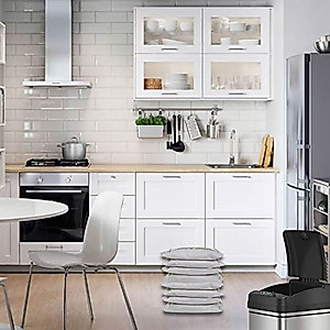 SAFILE 8Pack Activated Charcoal Odor Absorber,Refill Deodorizers Bamboo Charcoal Air Purifying Bags,Compatible with iTouchless Trash Cans 8 Gallon and Larger