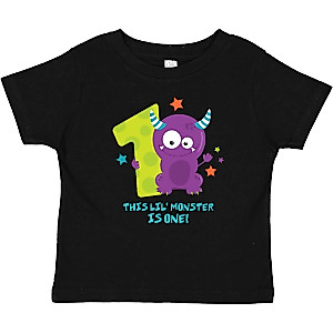 inktastic Monster 1st Birthday Baby T-Shirt 12 Months 0040 Black 2c4b6