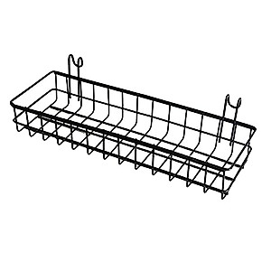 Prettyia 3 pieces Metal Wire Basket Rack Mountable Wire Organizer Storage Flower Pot Display Decor