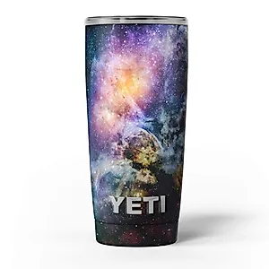 Design Skinz Rust and Bright Neon Colored Stary Sky - Skin Decal Vinyl Wrap Kit Compatible with The Yeti Rambler Cooler Tumbler Cups