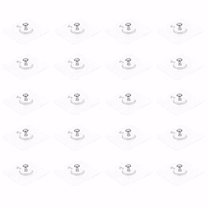 Cabilock 40pcs No Nail- Free Sticky Peg. Mount Trace Stickers Household cm Photo Screw Adhesive Self- Adhesive Kitchen Without Furniture Frame Picture Pegs Non- Transparent