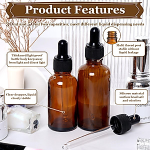 Sublaga Mini Spray Bottle, 24Pcs Spray Bottle & Essential Oil Bottle Kit with Dropper, Funnel, 4 Sheet Stickers, 2 Marker pen