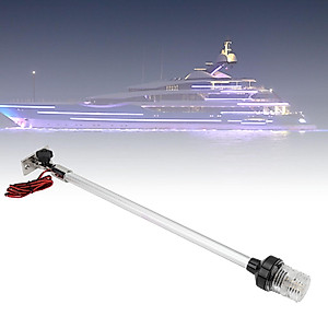 LED Anchor Light, Waterproof PC Lampshade LED Stern Pole Light Anti Rust for Fishing Boats