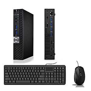 Dell OptiPlex 5050 Micro Form Factor (Intel Core i5-7600T, 32GB DDR4, 512GB SSD) WiFi, DP, HDMI, Windows 10 Pro (Renewed) ¦