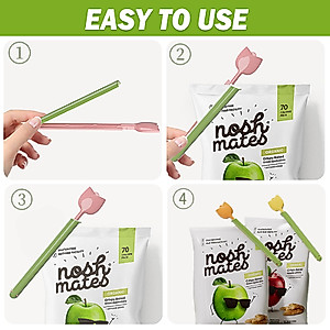 Magnetic Bag Clips Set of 10 Closing Cips for Bag – Funny Chip Clips for Food with Magnet Storage - Magnetic Chip Clips for Refrigerator, Cute Bag Clips - Bag Clips for Food Storage (Yellow&Orange)