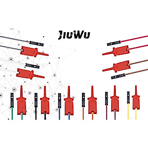 A Set 10 pcs Red Logic Analyser Useful High Efficiency Clip Ideal Test Hook