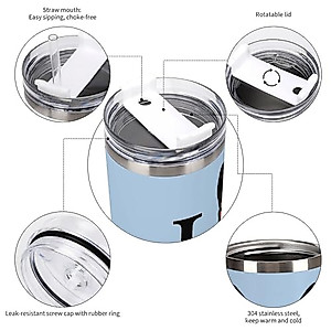 I Love Boston Terriers 40OZ Tumbler Stainless Steel Travel Mug Water Bottle Car Cup Tea Cups with Lid White-style