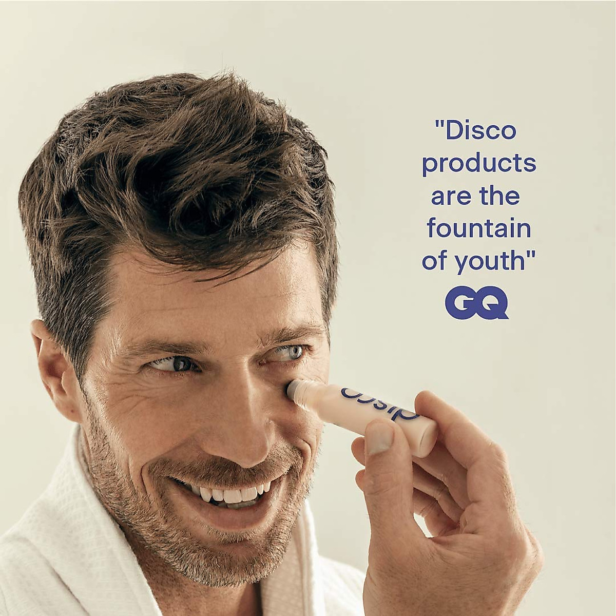 Disco Men's Eye Bag Treatment, Roller Serum for Men, Under Eye Cream Natural Caffeine Anti Aging Stick Balm, Reduce Puffiness, Wrinkles, Dark Circles, Crows Feet, Bags, Dark Circles, Lines, Puffiness