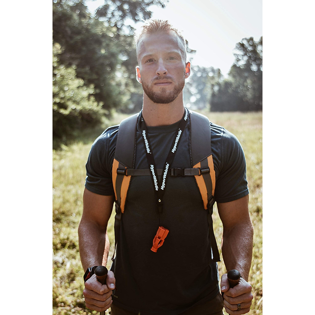 HyperWhistle The Original Worlds Loudest Whistle up to 142db Loud, Very Long Range, for Referee, Coaches, Instructors, Sports, Teachers, Life Guard, Self Defense, Survival, Emergency uses (Black)