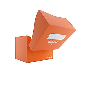 Gamegenic Side Holder 100+ XL Casual Deck Box | Double-Sleeved Card Storage with Flex Card Divider | Premium Card Protector | Cobra Neck Technology | Holds up to 100 Cards | Orange Color | Made