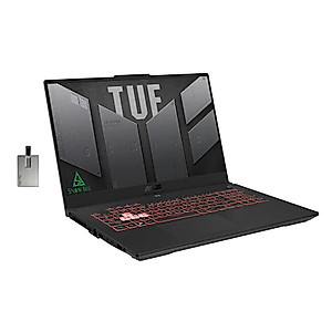 ASUS 2022 TUF A17 17.3" FHD 144Hz Gaming Laptop, AMD Ryzen 7-6800H Processor, 64GB DDR5 RAM, 2TB PCIe SSD, Backlit Keyboard, GeForce RTX 3060 6G DDR6, HD Webcam, Windows 11, Gray, 32GB USB Card