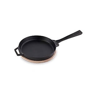Ooni Cast Iron Skillet - Cast Iron Pan - Cast Iron Skillet with Removable Handle - Cast Iron Frying Pan - Pre-Seasoned Oven Safe