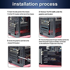 Wathai Graphic Card Pcl Slot Fan 2 x 90mm 92mm for CPU GPU Cooler VGA Cooling