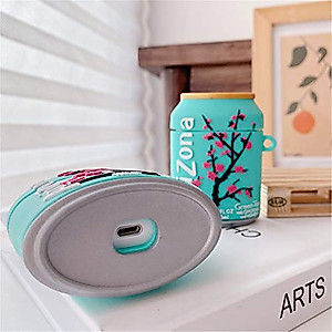 Besoar for Airpod 1&2 Case, 3D Cute Silicone Cartoon Kawaii Cool Air pods Cover, Funny Fun Fashion Unique Trendy Food Design for Girls Women Boys Men Teen Soft Cases for Airpods 2/1 (Plum Green Tea)