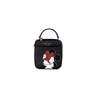 Kate Spade x Disney Minnie Mouse Vanity Case Crossbody K9530 Black Leather