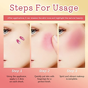 Velvet Liquid Blush, Natural Matte Finish Looking, Dewy Cheek Tint, Soft Cream Face Blush,Moisturizing Lightweight Blendable Feel,Long-Lasting 0.25 oz/7.5ml - 01#