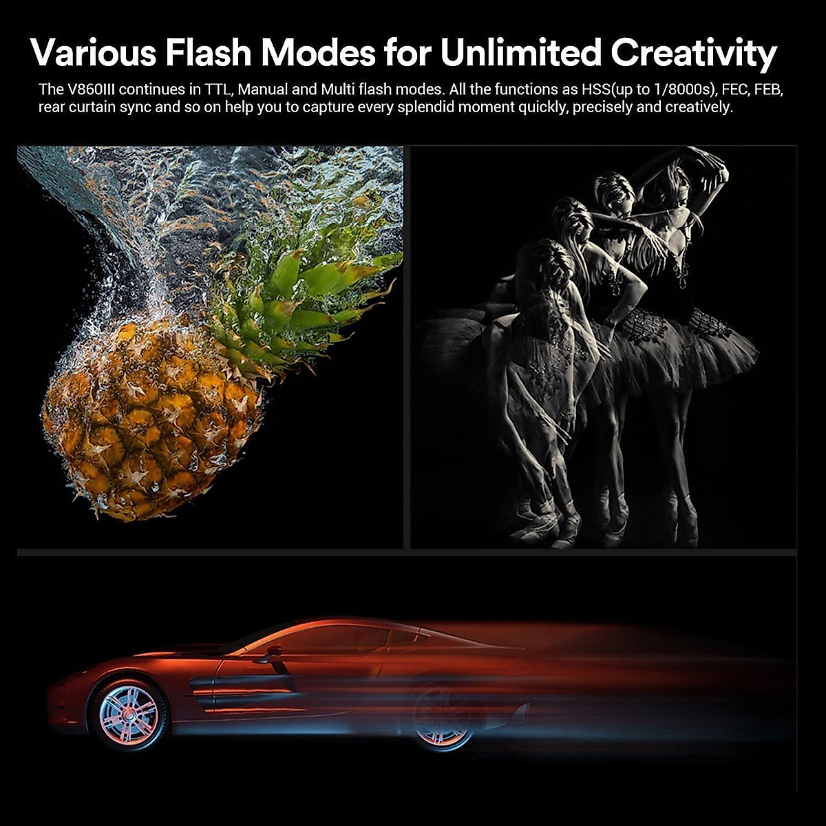 Godox V860III-N Camera Flash for Nikon Camera Flash Speedlight Speedlite Light,2.4G HSS 1/8000s,480 Full-Power Flashes,7.2V/2600mAh Li-ion Battery,0.01-1.5s Recycle Time,10 Levels LED Modeling Lamp