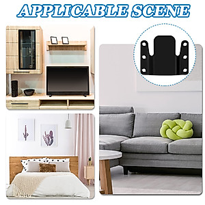 12 Pieces Universal Sectional Sofa Interlocking Metal Couch Connectors Furniture Sectional Connectors Sectional Couch Clips Sofa Replacement Parts Sofa Connector Bracket with 72 Pieces Screws