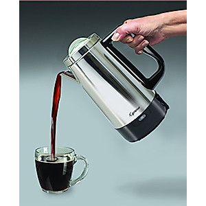 Capresso 8 Cup Perk, Coffee Maker, Metallic