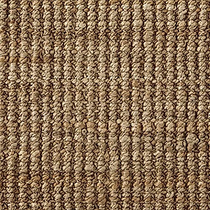 J & M Home Fashions Eco-Friendly Sturdy Rolled Natural Indoor/Outdoor Jute Rug, 22x60", 1-Piece, Natural