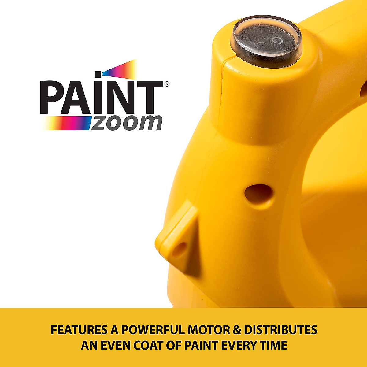 Paint Zoom Paint Sprayer | Powerful & Durable 700-watt Spray Gun Tool HVLP Sprayer for Interior & Exterior Home Painting and DIY Home Improvement Projects | 3 Spray Patterns Yellow