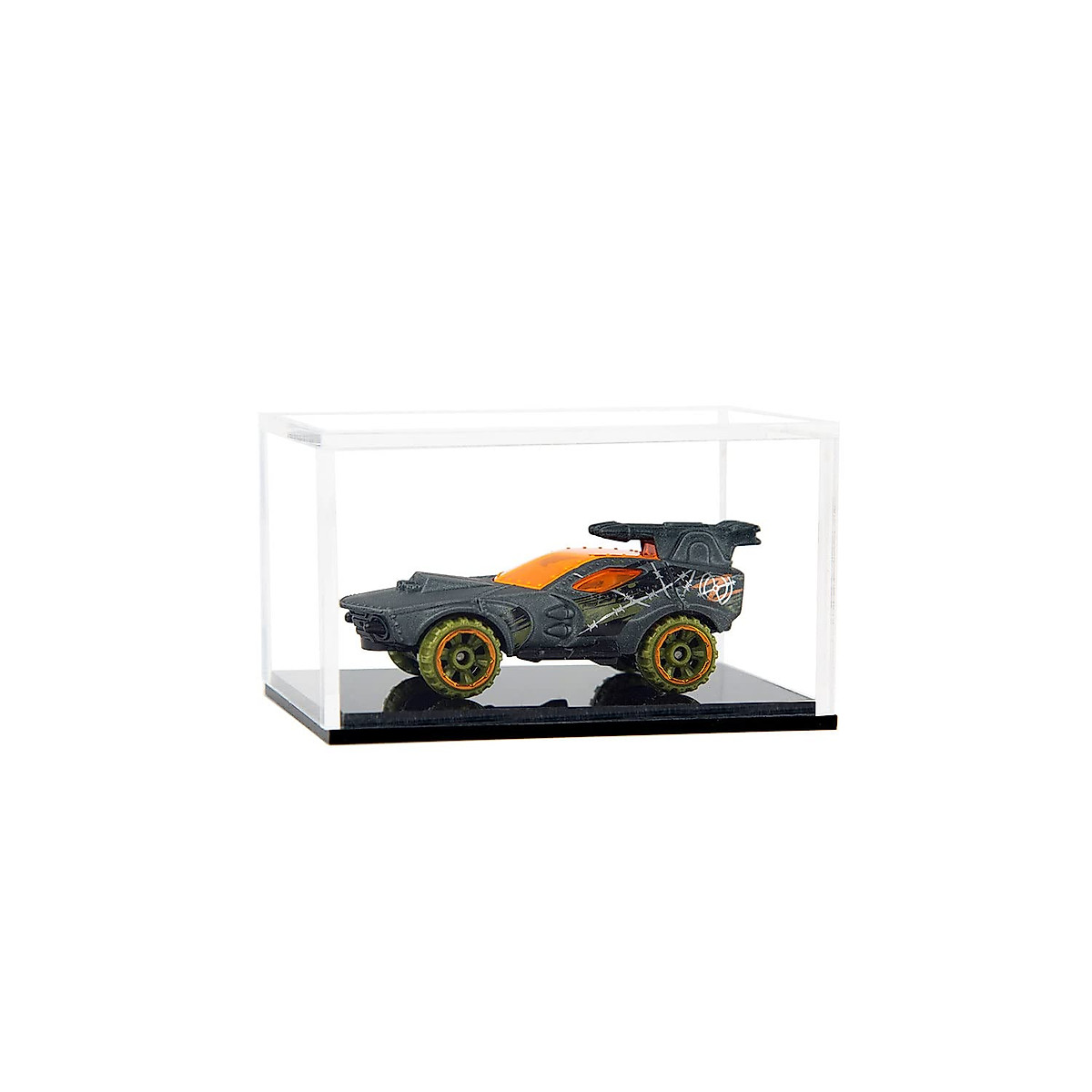 2 Pack Clear Acrylic Hot Wheels Display Case Hotwheels Matchbox 1/64 Scale Toy Model Cars Display Case UV Protect Storage Collectors