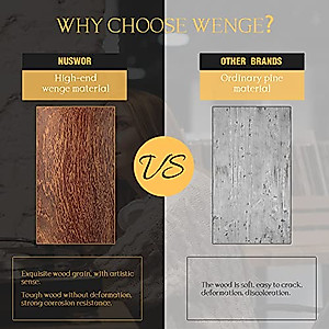 NUSWOR Vinyl Record Cleaning Supporting Drying Rack, CD and Album Display/Storage Holder, Wenge Wood Stand That can Stack up 36 Discs of 7" 10''12", Practical LP Organizer/Turntable Accessories