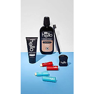 Hello Moisturizing Vegan Lip Balm, Sweet Mint, Beeswax Free, Petrolatum Free, and Parabens Free, 0.15 Ounce (Pack of 4)