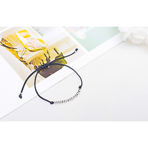 morniface Morse Code Bracelets for Women, Funny Inspirational Gifts Jewelry Birthday Graduation Gifts for Her Best Friends (She believed she could so SHE DID)