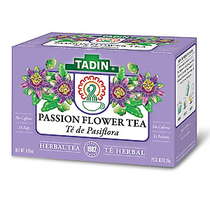 3 PACK Tadin Tea, Pasiflora - Passion Flower Tea, 72 Tea Bags - Relax Mind Muscle Pasiflora