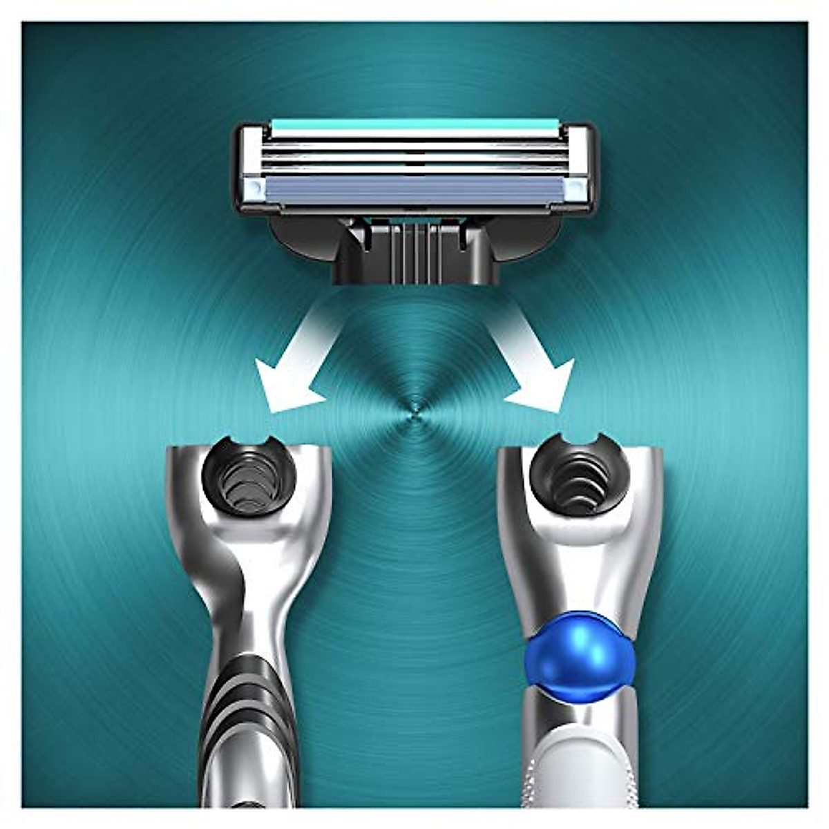 Gillette Mach 3 Turbo Refill Razor for Men – Pack of 8