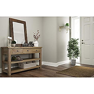 Franklin Brass S43794Z-527-W Solid Wood Shelf, Grey Wood Stain, Single