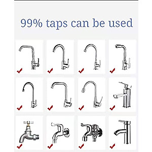 Furiencindy 2 faucet sprayer attachment, rotatable 360° faucet, with removable hose adapter attachment,splash-proof extension faucet, booster shower and water saving device, with two adjustment modes.