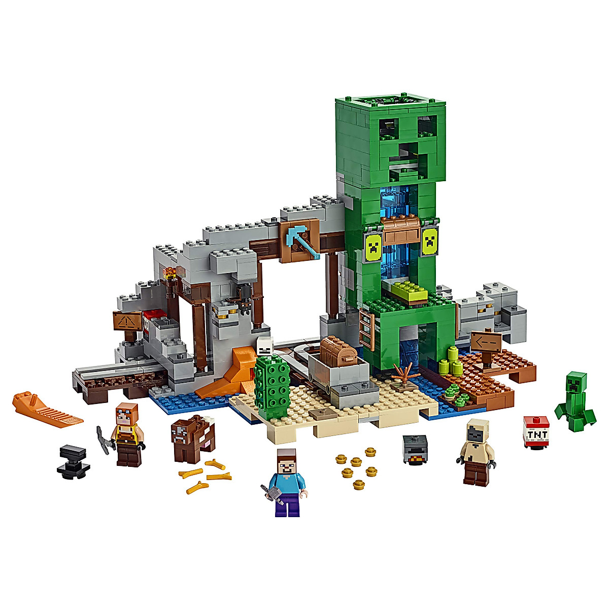 LEGO Minecraft The Creeper Mine 21155 Building Kit (834 Pieces)