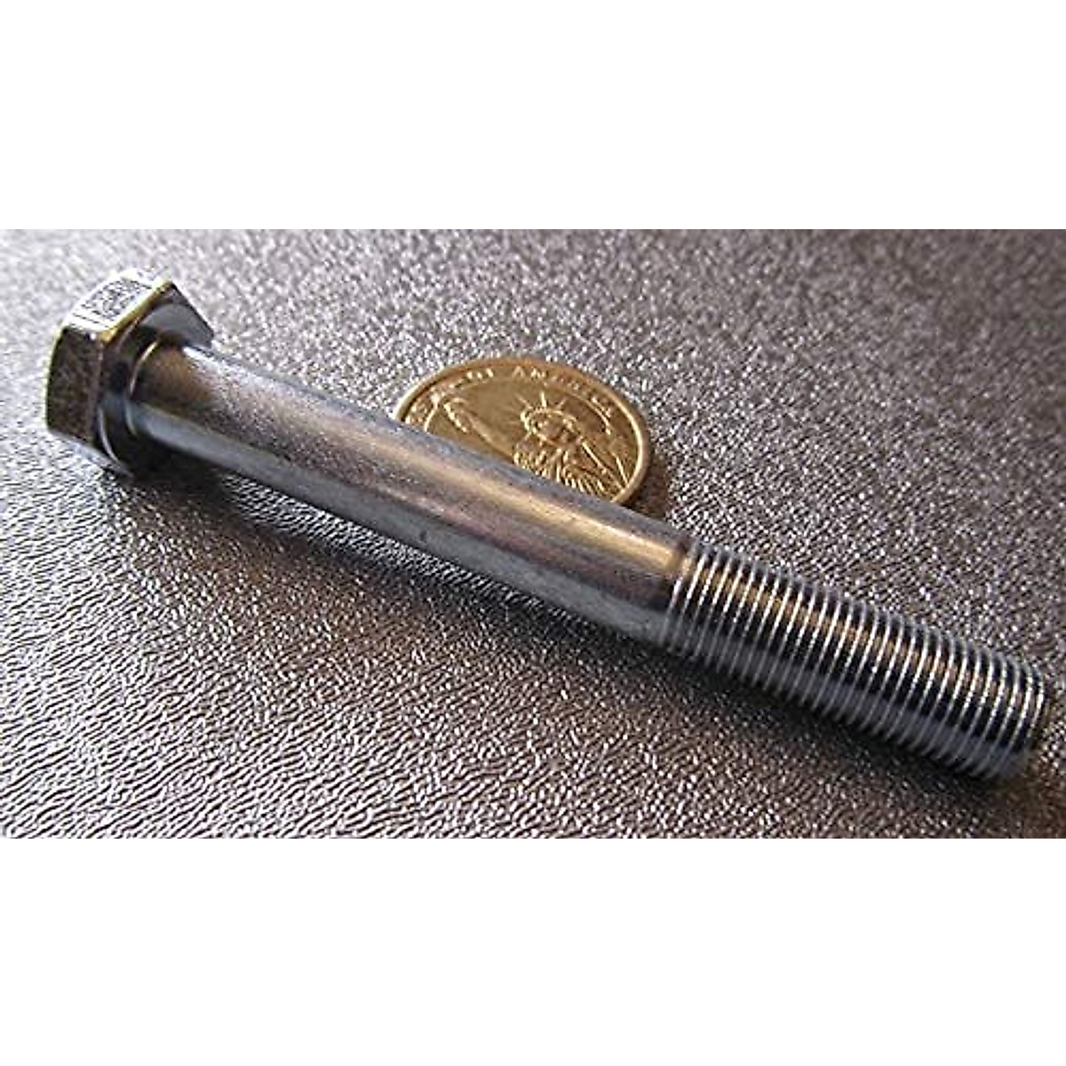 Class 8.8 Zinc Plated Steel Hex Head Bolts PT M16 x 1.5 mm x 100 mm Long 3 pcs.