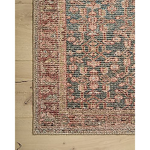 Loloi Angela Rose x Aubrey Blue/Terracotta 5'-0" x 7'-0" Area Rug