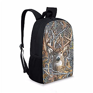 YSTARDREAM Jungle Deer Boys Backpack for KidsBookbag for Middle School Bags Travel Back Pack Childrens Backpack for 7 Yrs Old Custom Cartoon Print Schoolbag for Boys Girls