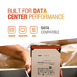 HGST Ultrastar He10 | HUH721010ALE600 | 0F27452 | 512e | 10TB SATA 6.0Gb/s 7200 RPM 256MB Cache 3.5-inch | Enterprise Hard Drive HDD (Renewed)