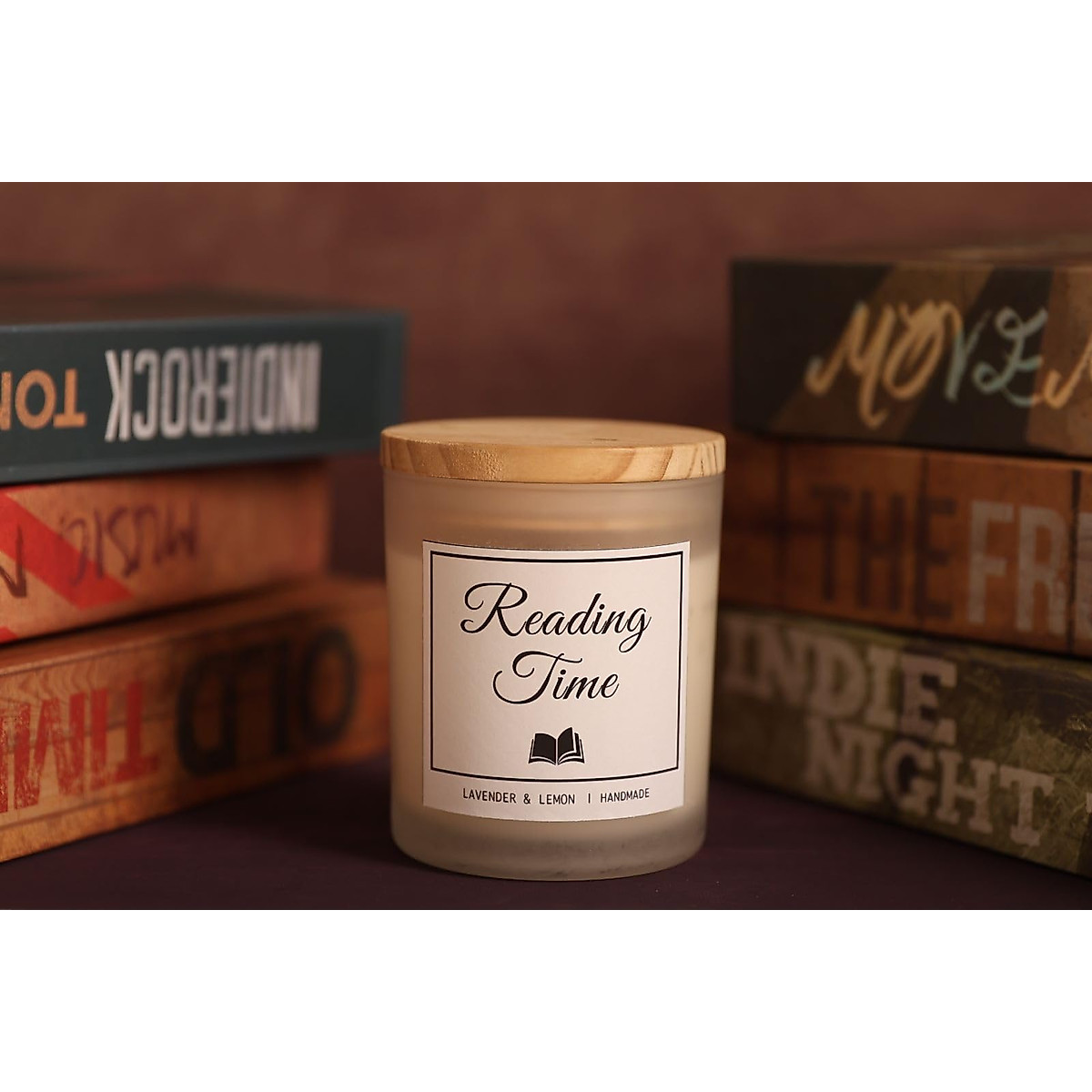 Book Lovers Gifts, Gifts for Readers, Reading Gifts, Reading Candles, Reading Themed Gifts, Lemon Lavender Candle, Gifts for Men Women